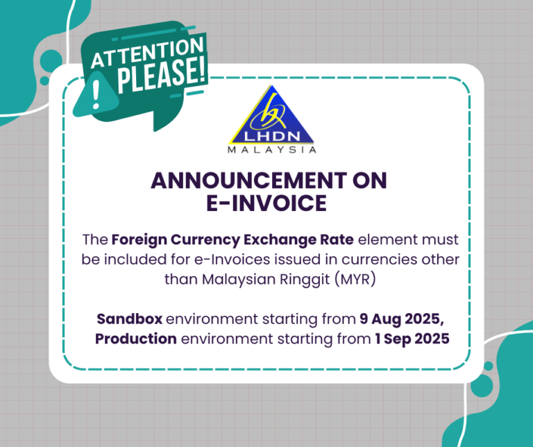 Foreign Currency Exchange Rate For E-Invoices